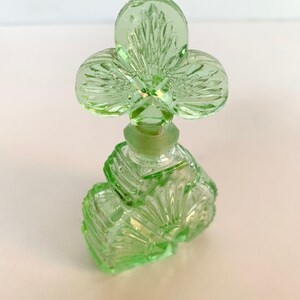Antique Green Perfume Cut Glass Bottle Made in Japan| Japanese Perfume ...