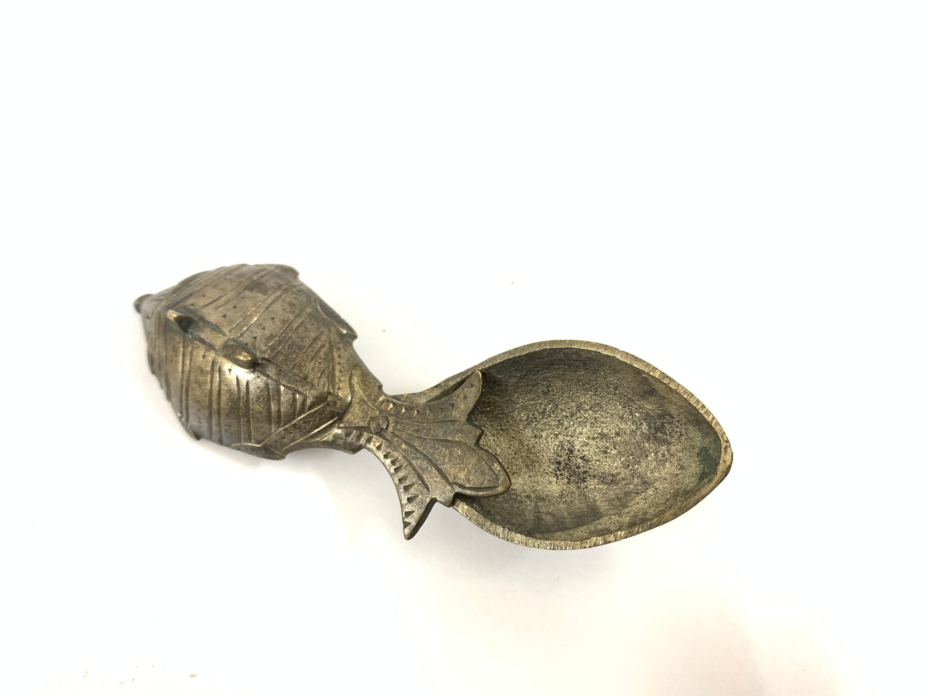 Vintage Brass Fish Surma Box/brass Collectible /fish Antimony Box ...