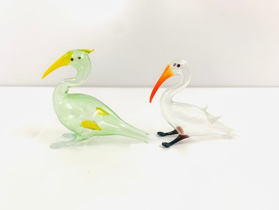 Vintage Blown Glass Bird Shaped Perfume Bottle Vintage Blown | Etsy