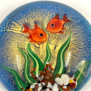 Murano Glass Goldfish Paperweight - Etsy