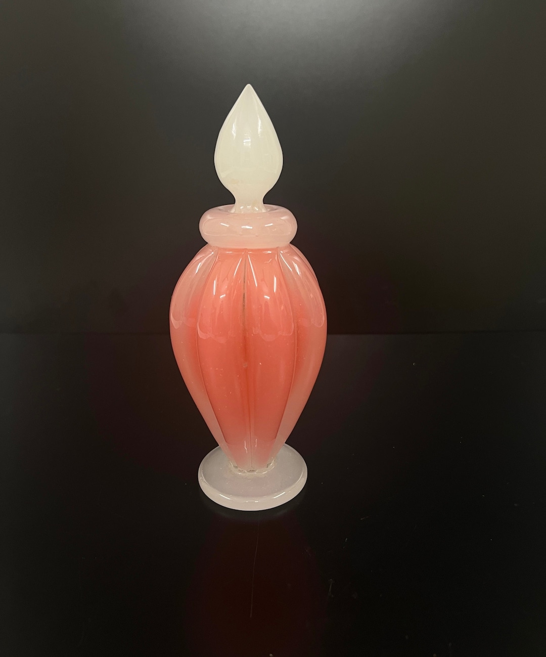 Vintage Melon Shaped Shaded Color Glass Perfume Decanter - Etsy