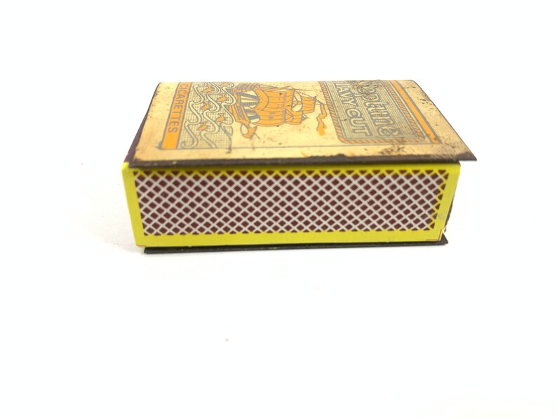 Vintage Neptune Navy Cut Cigarettes Advertisement Match Stick Box Cover ...