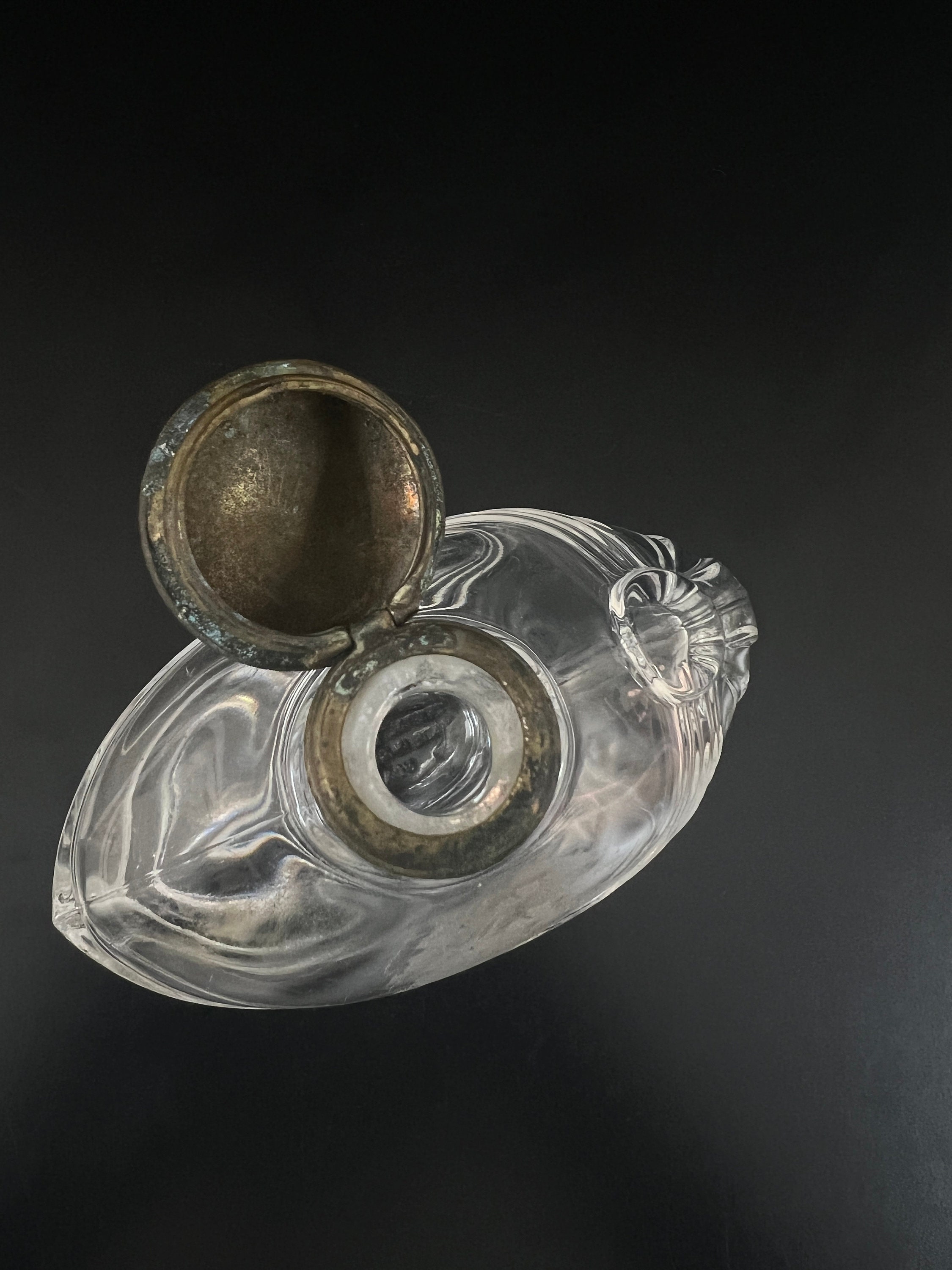 Vintage Crystal Glass French Perfume Bottle by VCA - Etsy