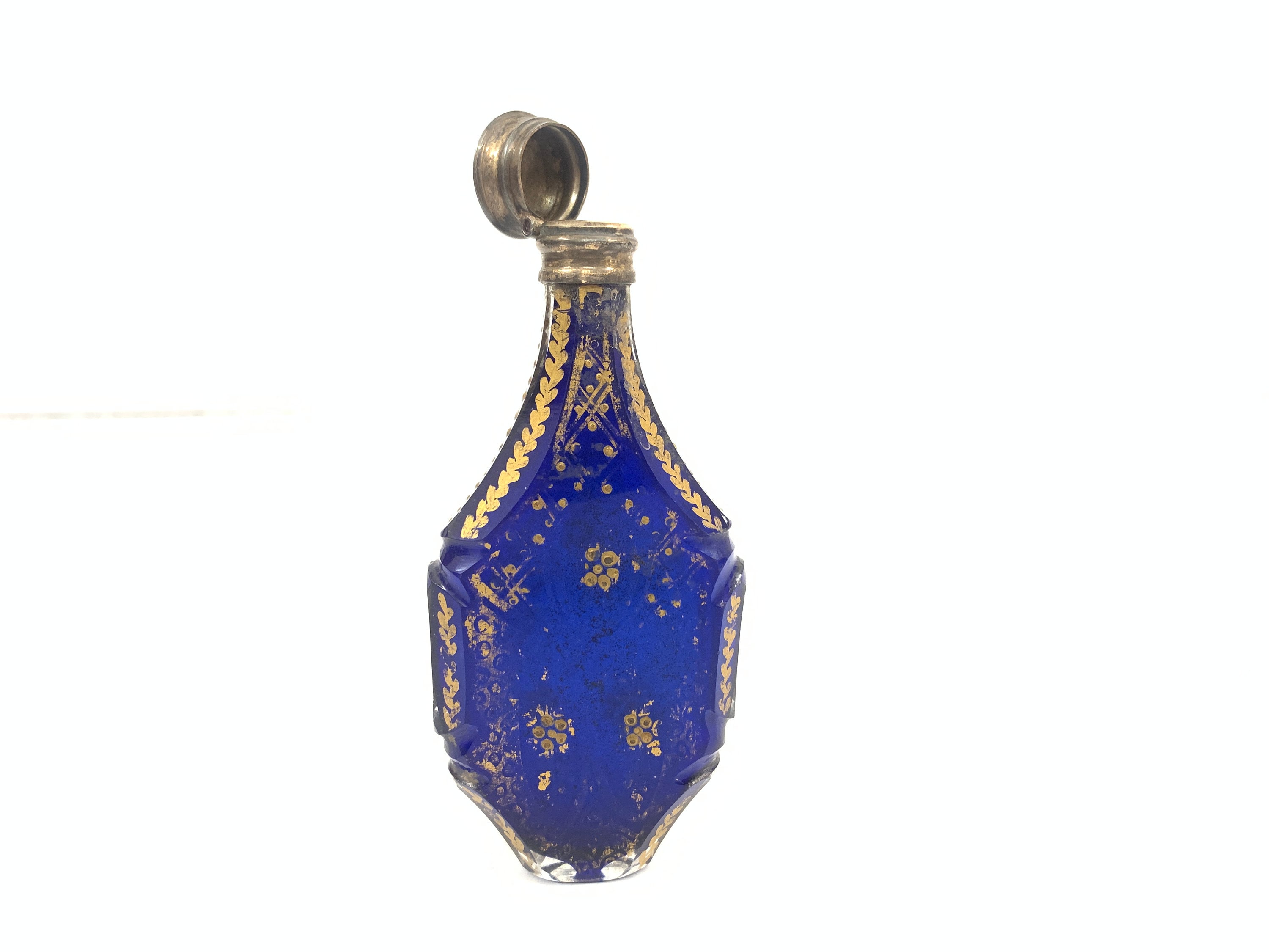 Antique Blue Color Victorian Period Gold Work Perfume Bottle - Etsy