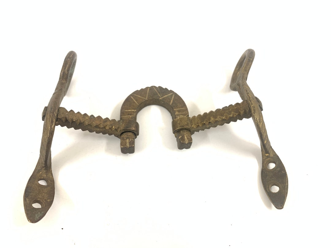 Vintage Horse Bit, Antique Brass Bit, Rustic Bit Horse Riding, Farm ...