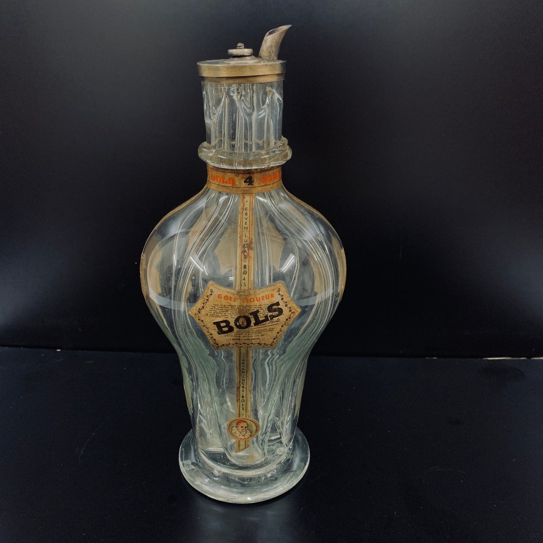 Vintage Bols Liqueurs Bottle Four Chamber Original Label France - Etsy