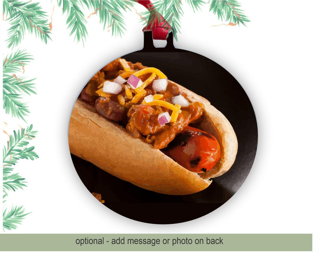 Hot Dog Ornament Christmas Ornament Foodie Gifts, Weird and Unusual ...