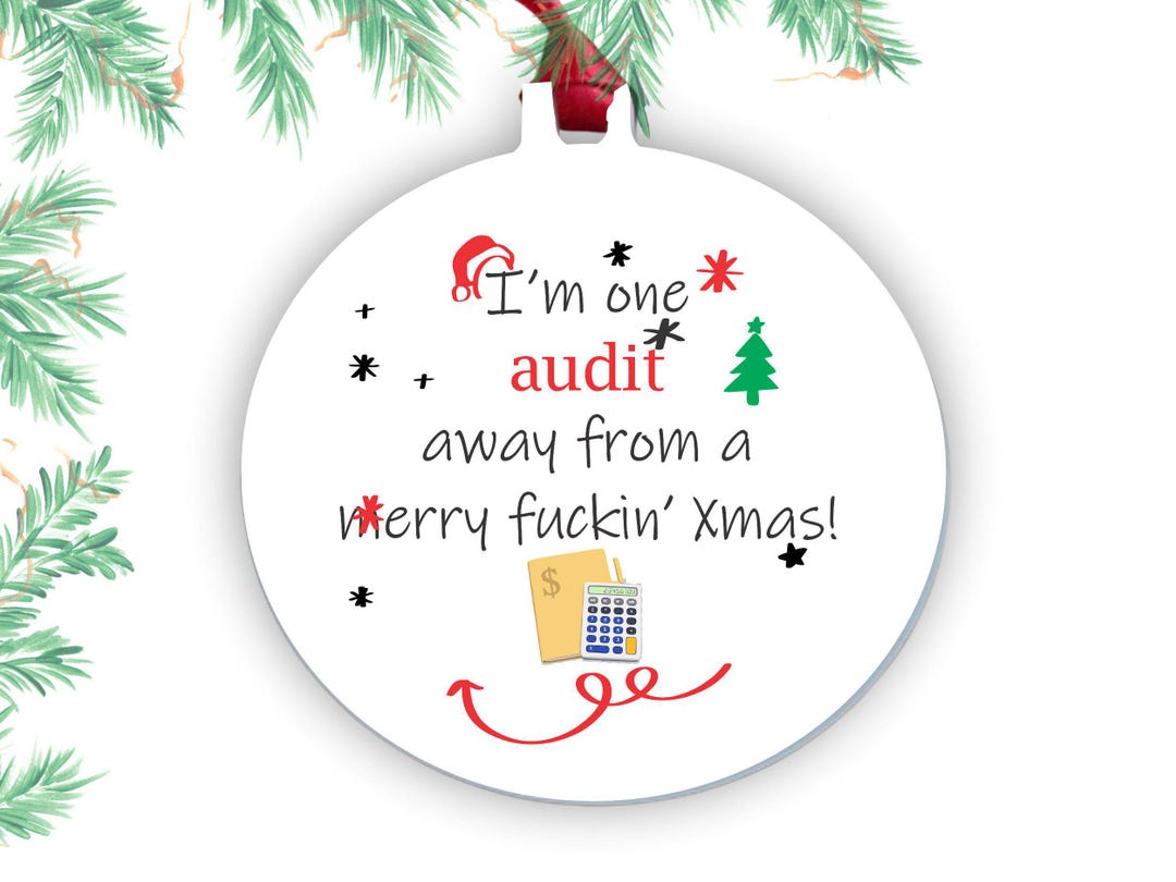 Accountant Ornament, Funny Christmas Ornament for Accountant I'm One ...