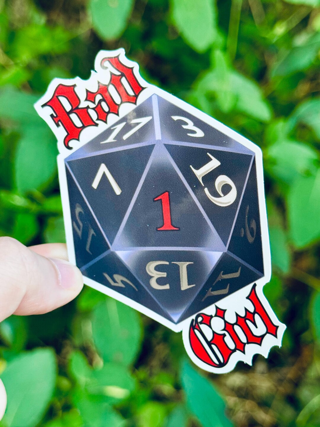 Dice You Are A Very Bad Girl D20 Sticker BG3 Sticker Lexytv Sticker - Etsy