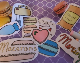 Macaron Sticker - Etsy