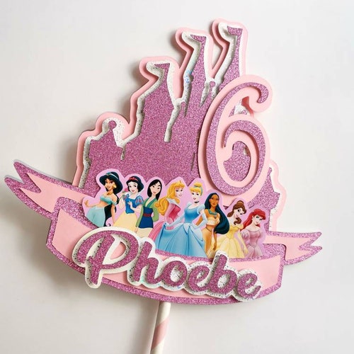 Princess Cake Topper disney Princesses Cake Topper Princess - Etsy
