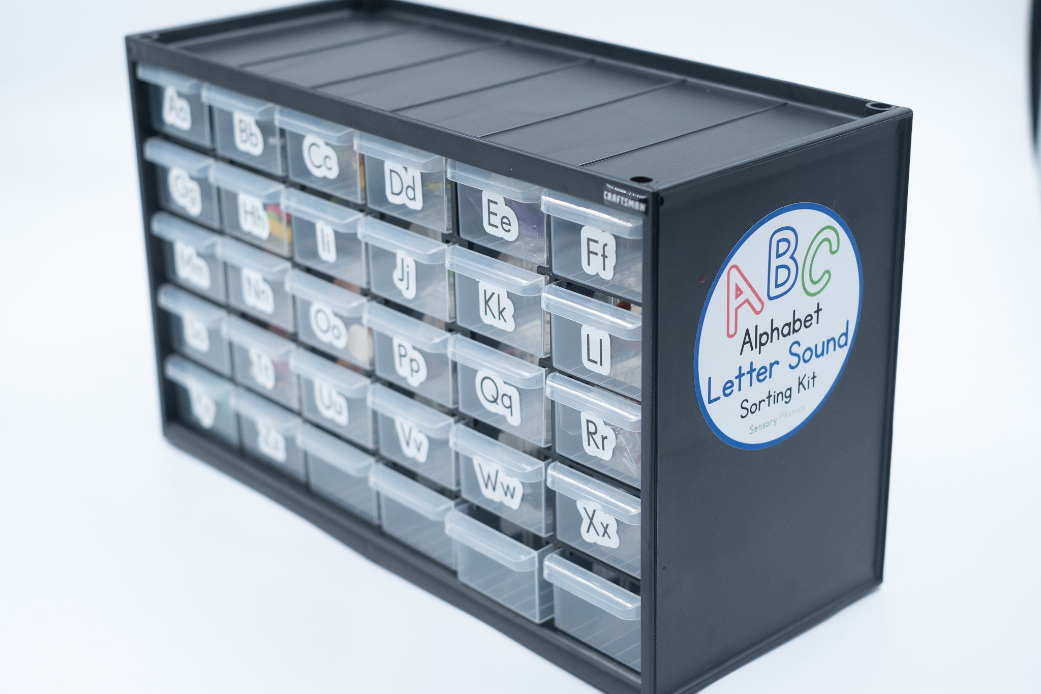 ABC Mini Objects Alphabet Sound Sorting Kit Phonics Beginning - Etsy