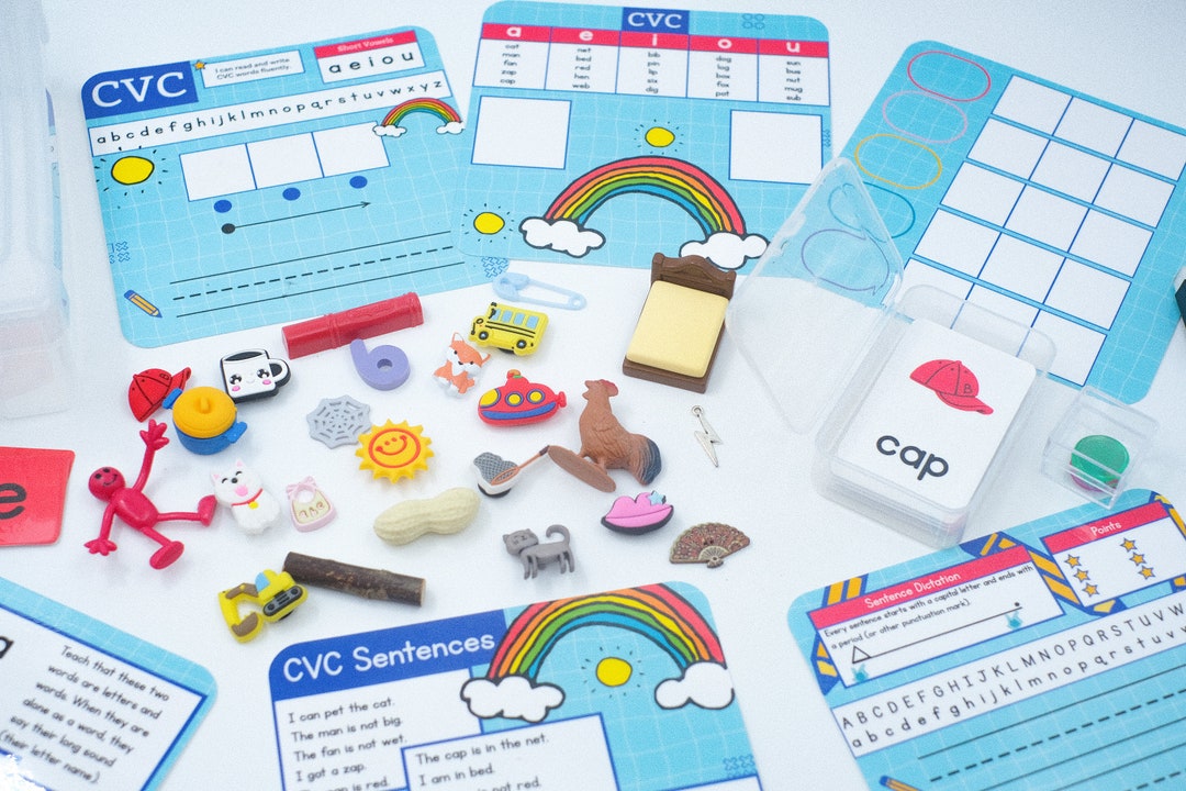 CVC Mini Object Kit: Phonics & Spelling Education Set - Etsy