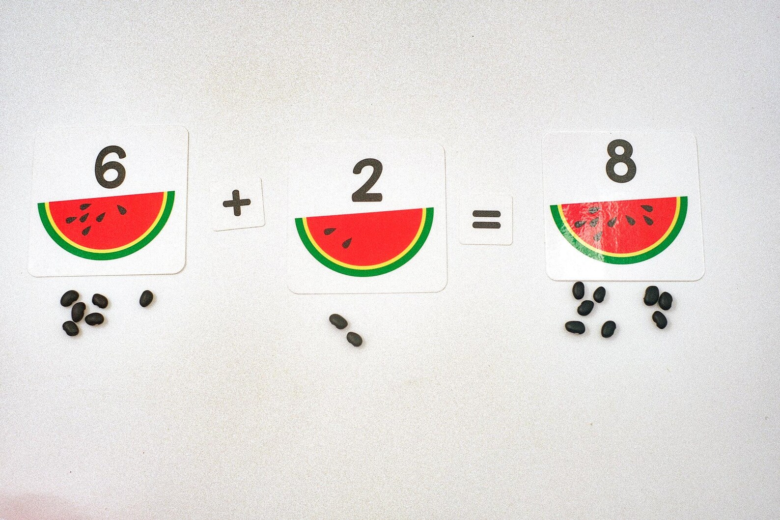 Watermelon Sensory Bin: Math Games, Red Rice & Seeds - Etsy
