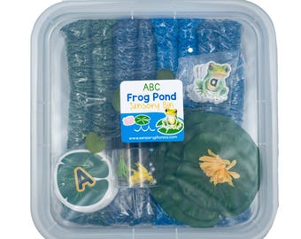 Frog Pond Sensory Bin, Frog Sensory Bin, Pond Sensory Bin, Frog ...