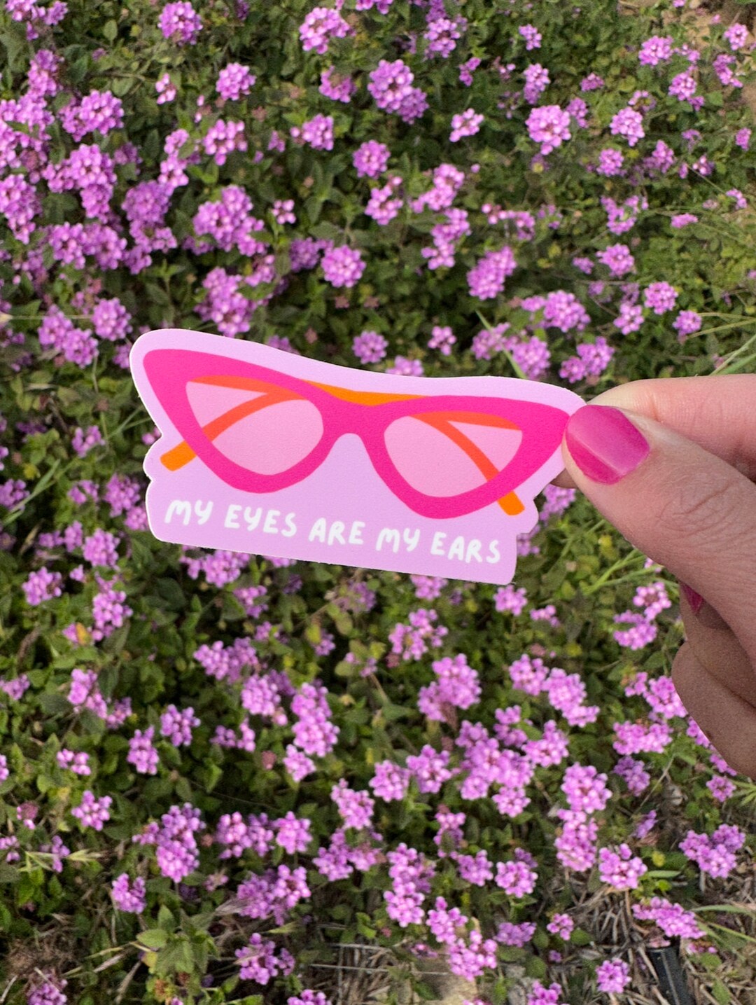 My Eyes Are My Ears Sticker | Lip Reader | Deaf Sticker | the Future is ...