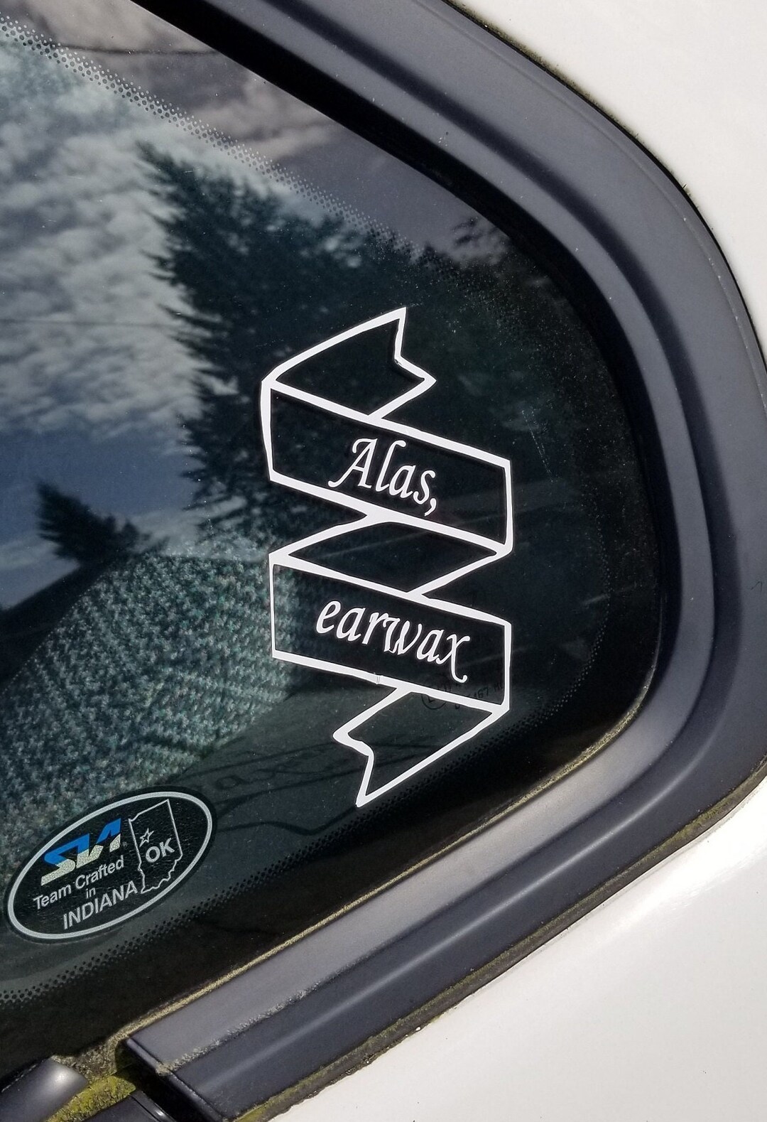 Alas, Earwax Decal - Etsy
