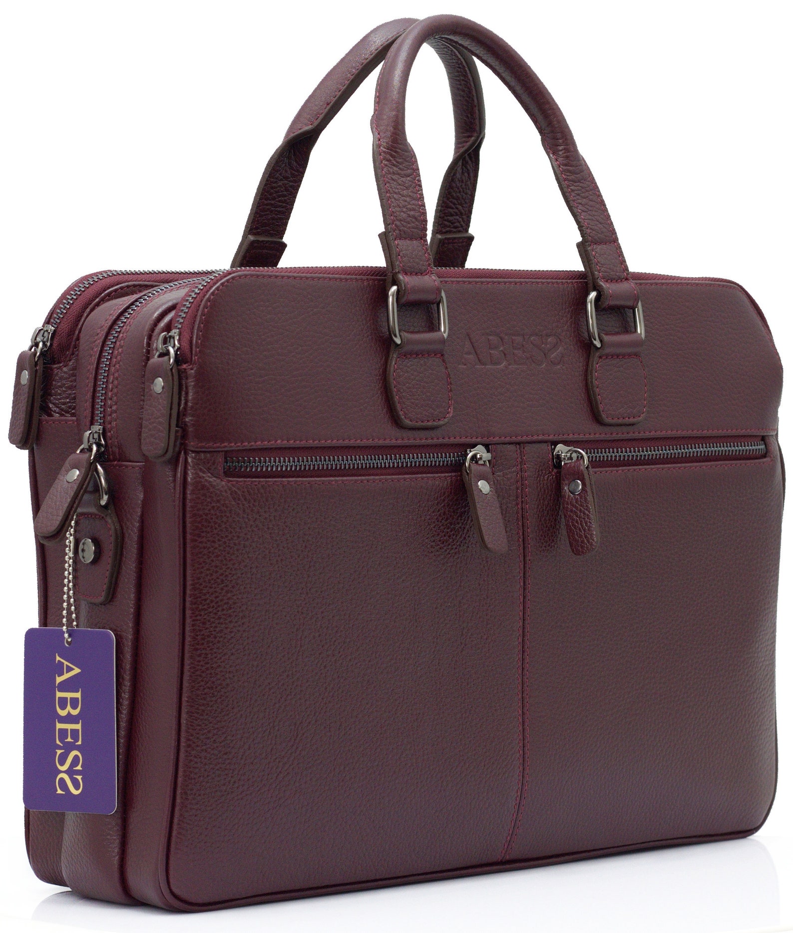 Leather Briefcase , Luxury Briefcase Leather , Burgundy Leather ...