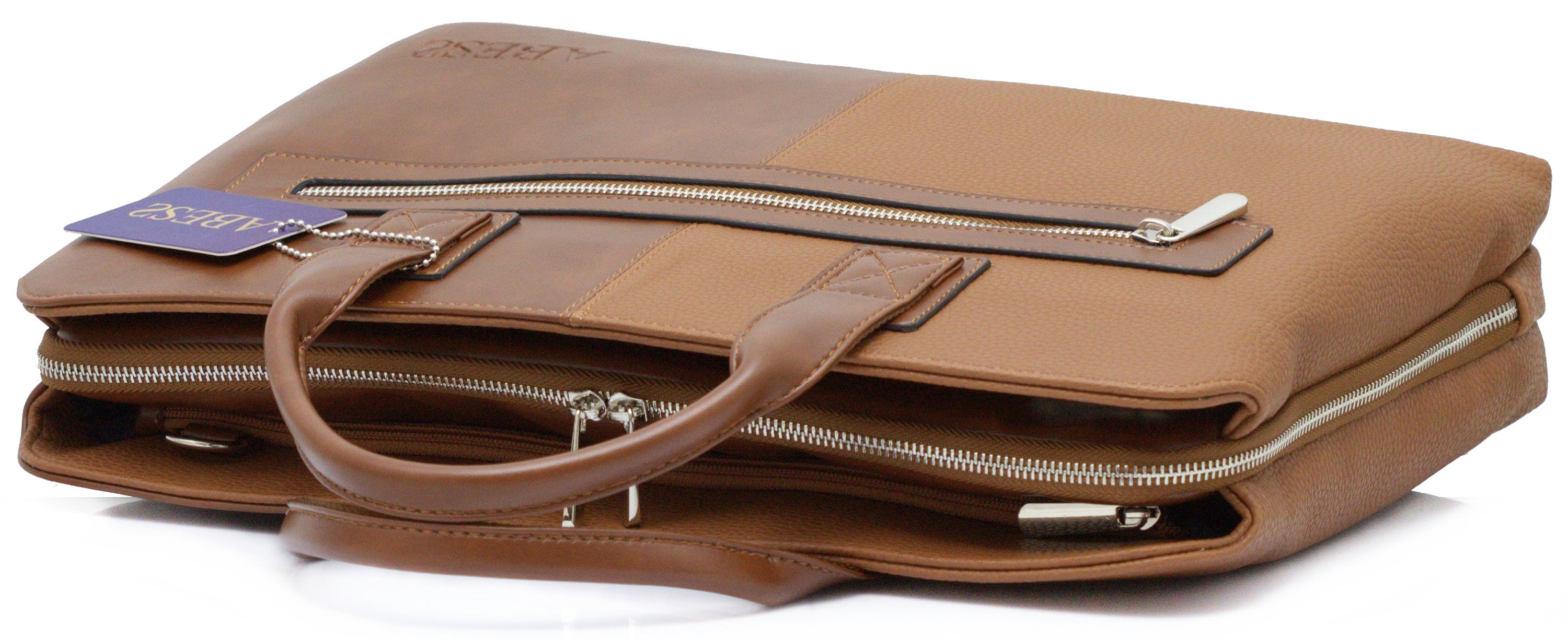 Luxury Briefcase Vegan Leather Briefcase Personalized - Etsy