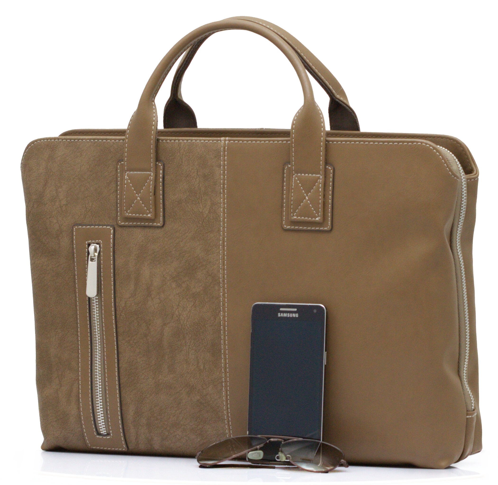Luxury Briefcase Beige Briefcase Luxury Laptop Bag - Etsy