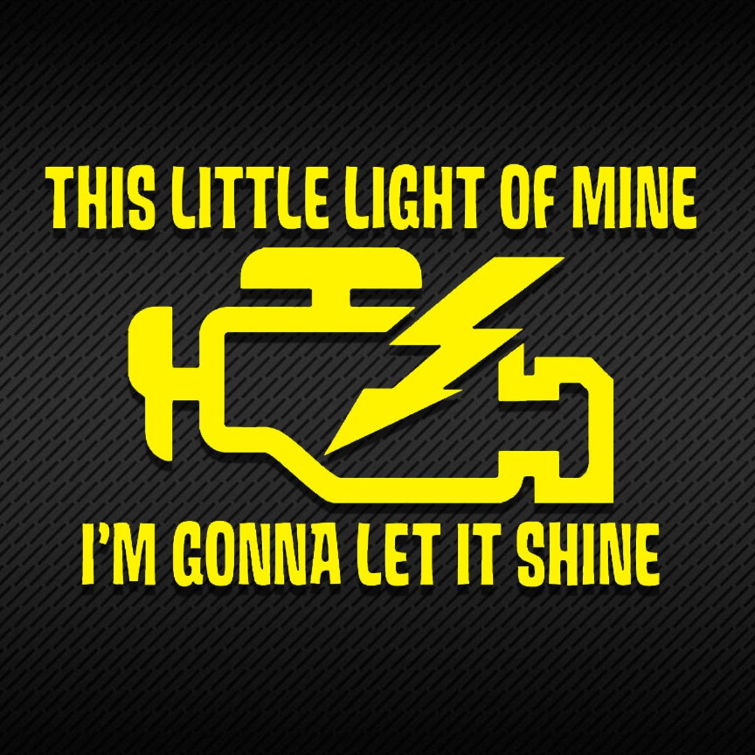 Check Engine Decal - Etsy