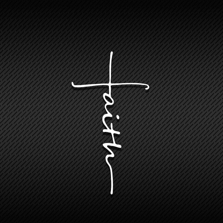 Faith Cross Decal - Etsy