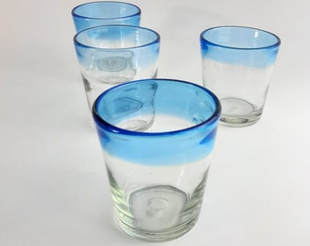 Mexican Blue Rim Glasses - Etsy