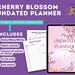 Cherry Blossom Undated Planner, Printable PDF, Calendar Schedules, to ...