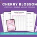 Cherry Blossom Undated Planner, Printable PDF, Calendar Schedules, to ...