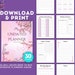 Cherry Blossom Undated Planner, Printable PDF, Calendar Schedules, to ...