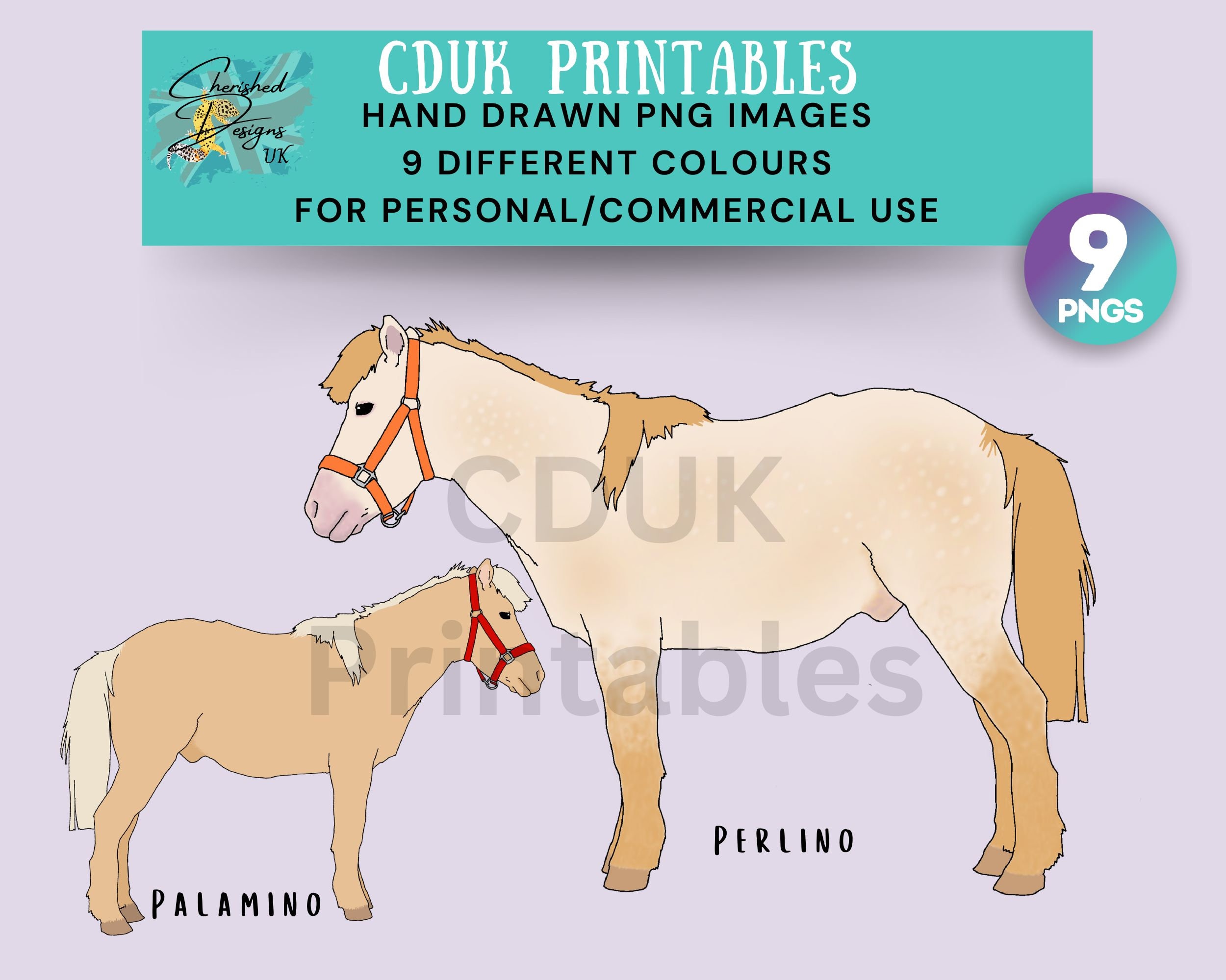 Ponies Digital Download Clipart, Transparent Pngs for Commercial Use - Etsy