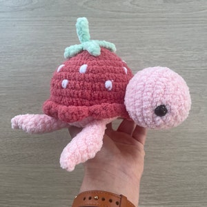 Strawberry Turtle Crochet/amigurumi Pattern | Crochet Plushie Pattern ...