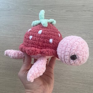 Strawberry Turtle Crochet/amigurumi Pattern | Crochet Plushie Pattern ...