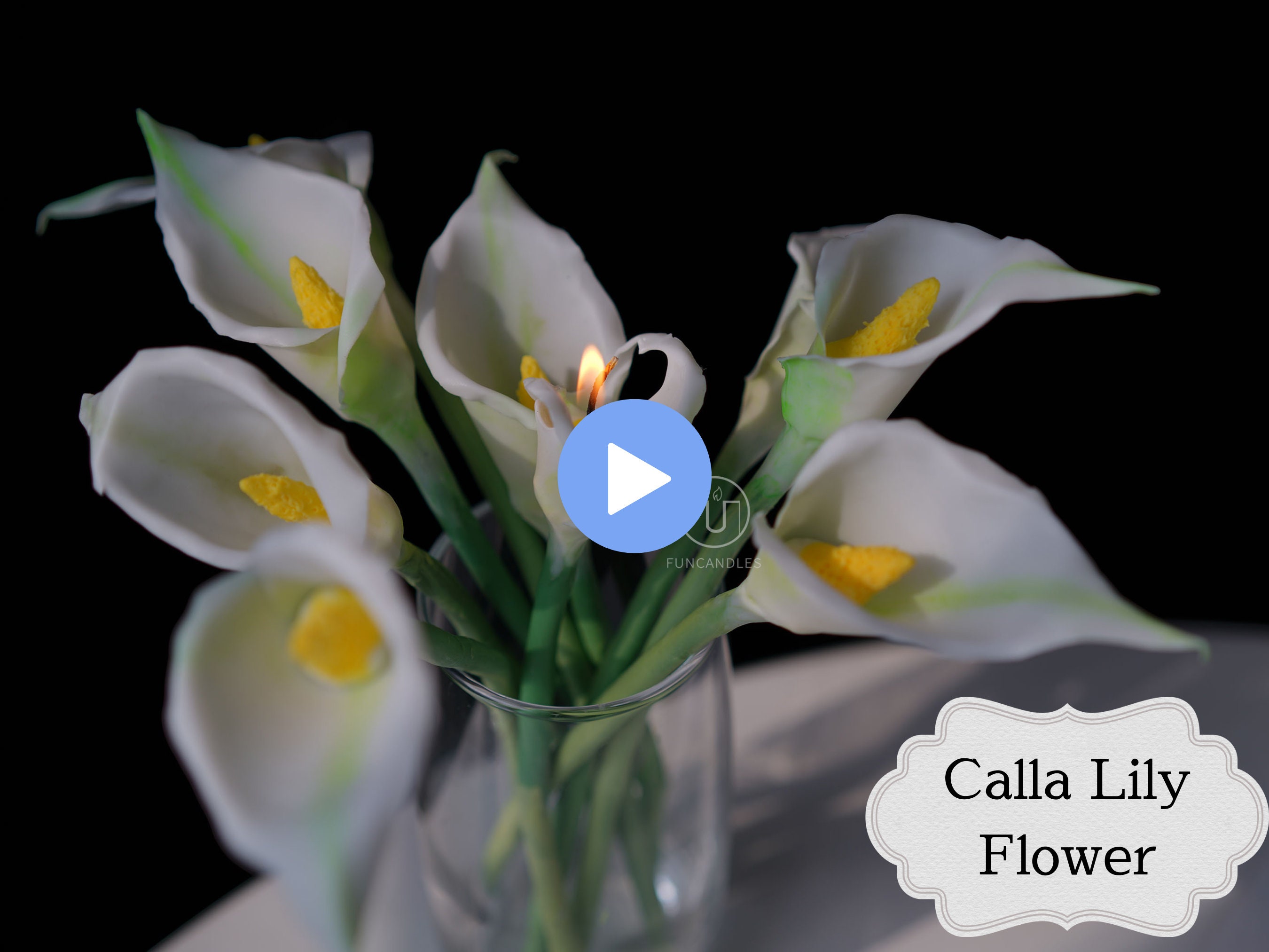 CALLA LILY Flower Candle Making Course Healthy Beeswax Candle, Garden ...