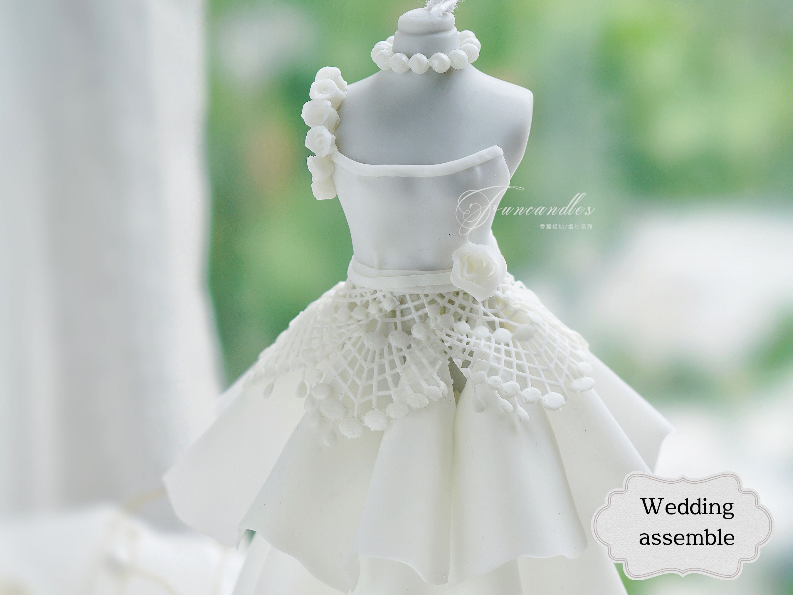 WEDDING DRESS Candle-making Course, Wedding Ceremony Candle, Wedding ...