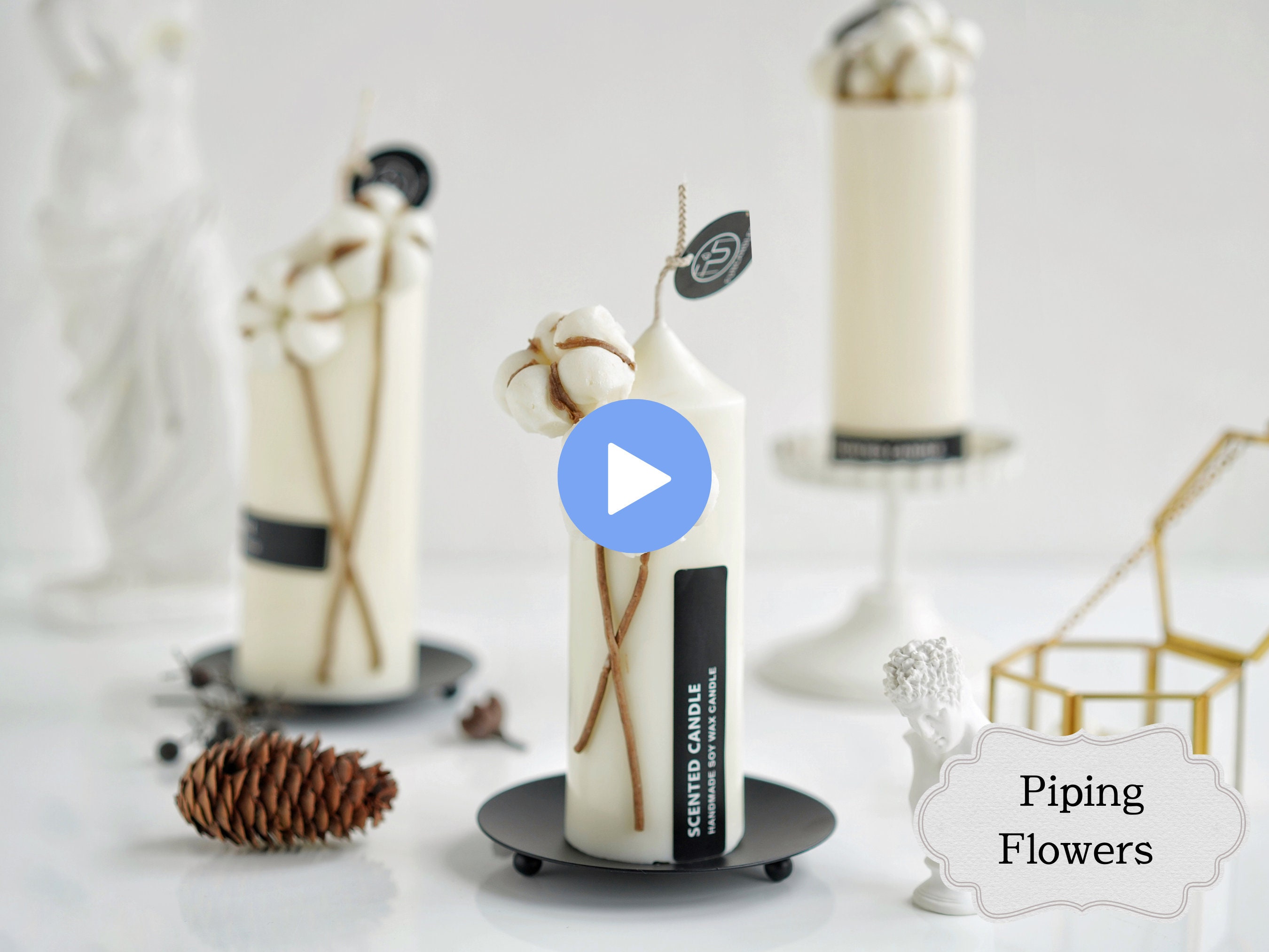 FLOWER PIPING WAX Candle Making Course Super Smooth Wax for Piping ...