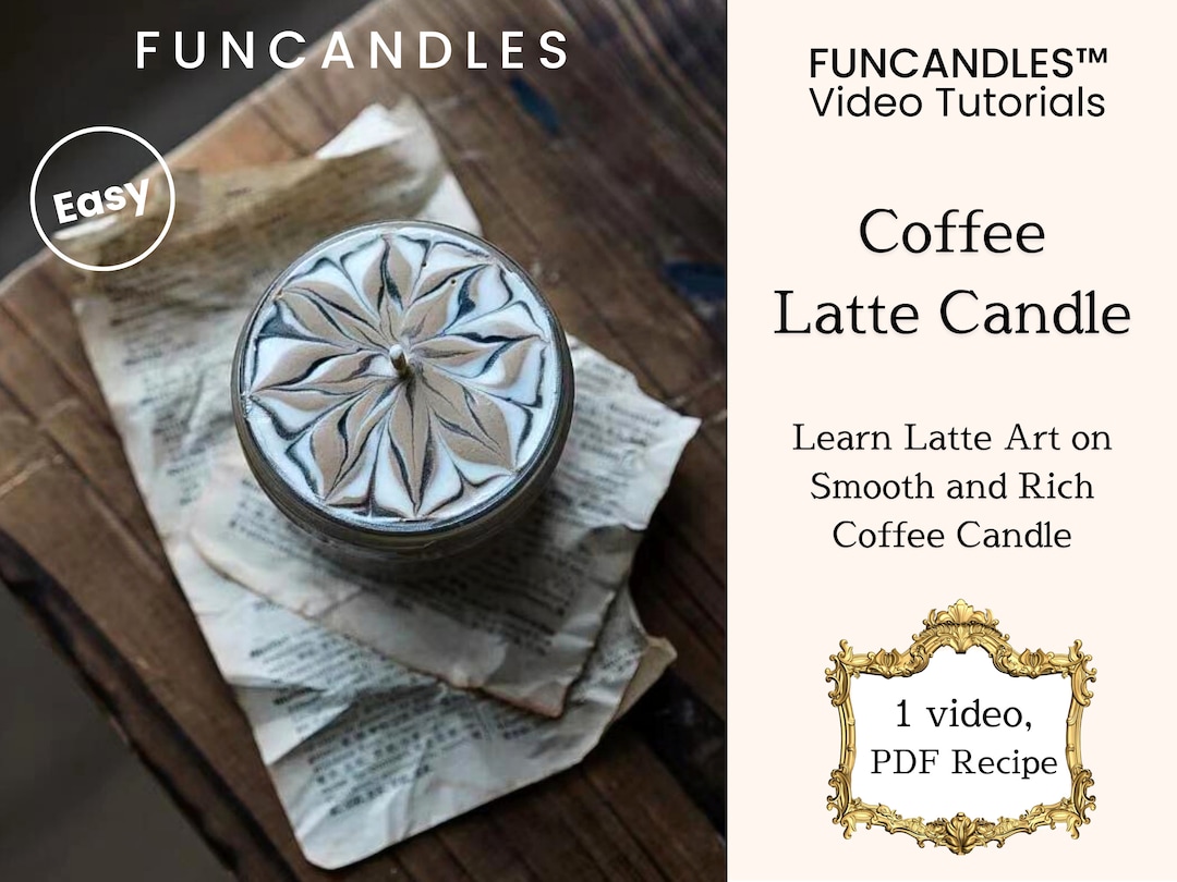 COFFEE LATTE Soft Drink Candle Making Course • Soft Candle Recipe ...