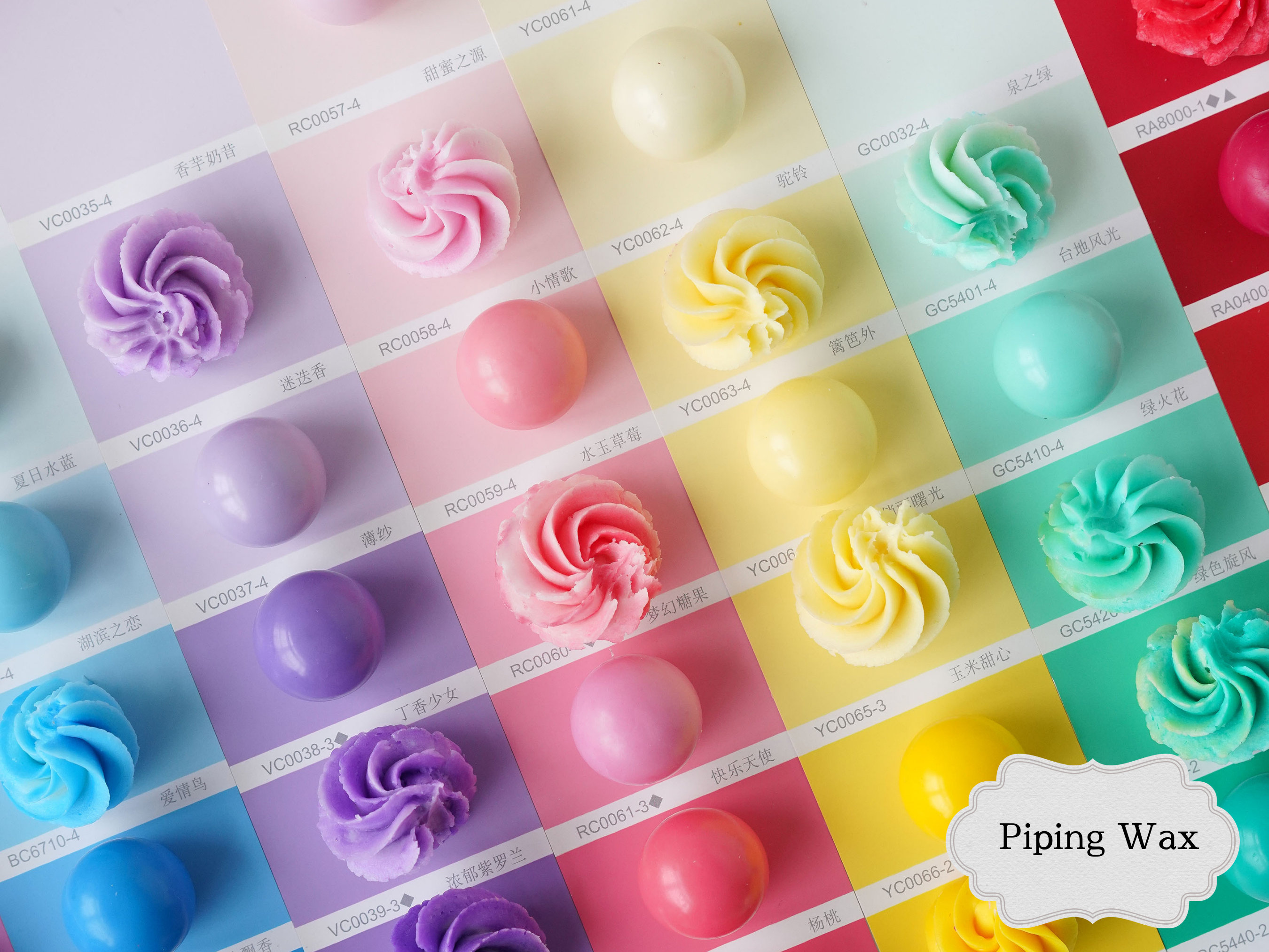 PIPING WAX Candle Making Course • Cream Decor for Cake & Dessert ...