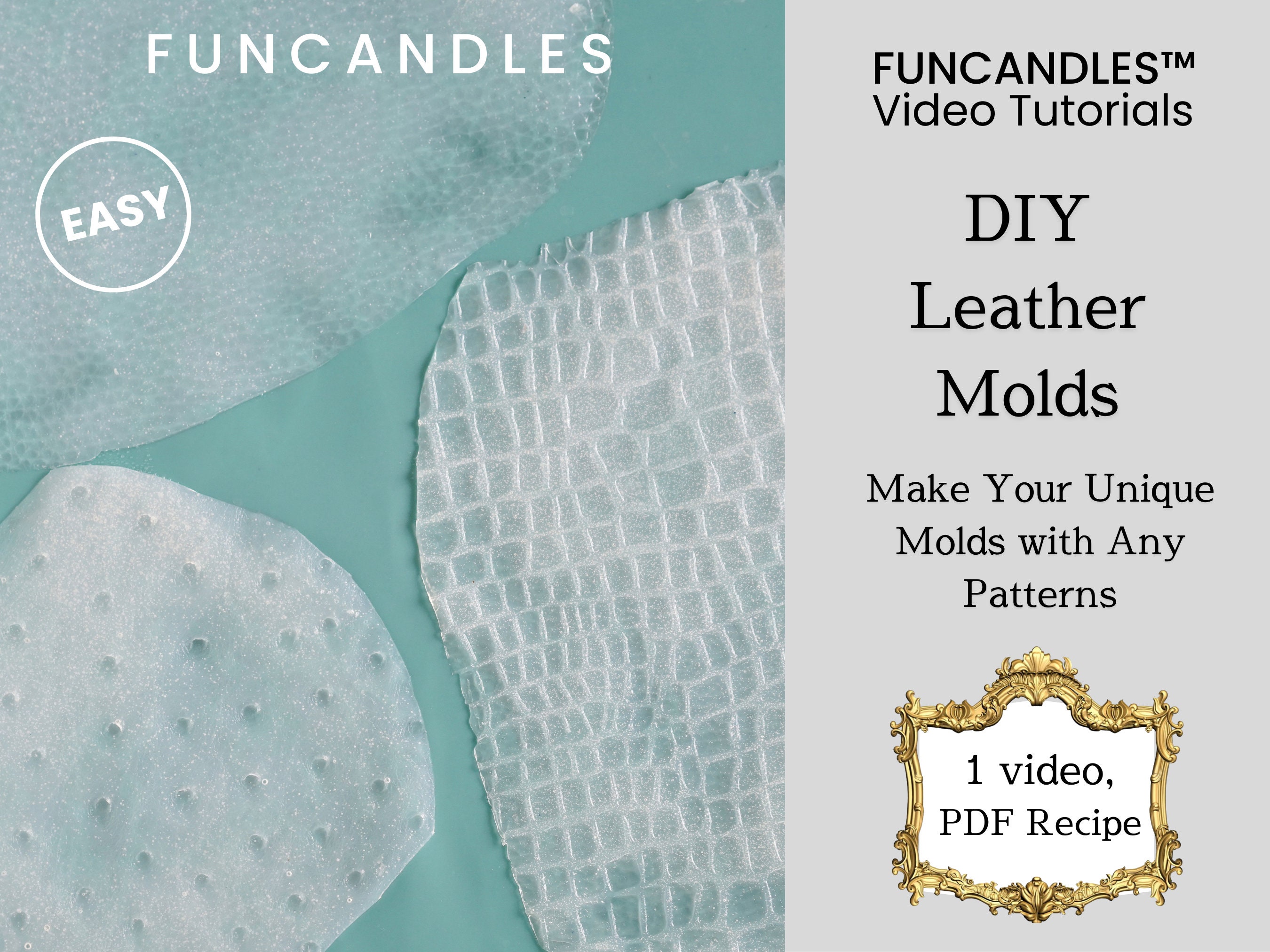 DIY LEATHER MOLD Making Course Detailed Ratios, Make Unique Silicon ...