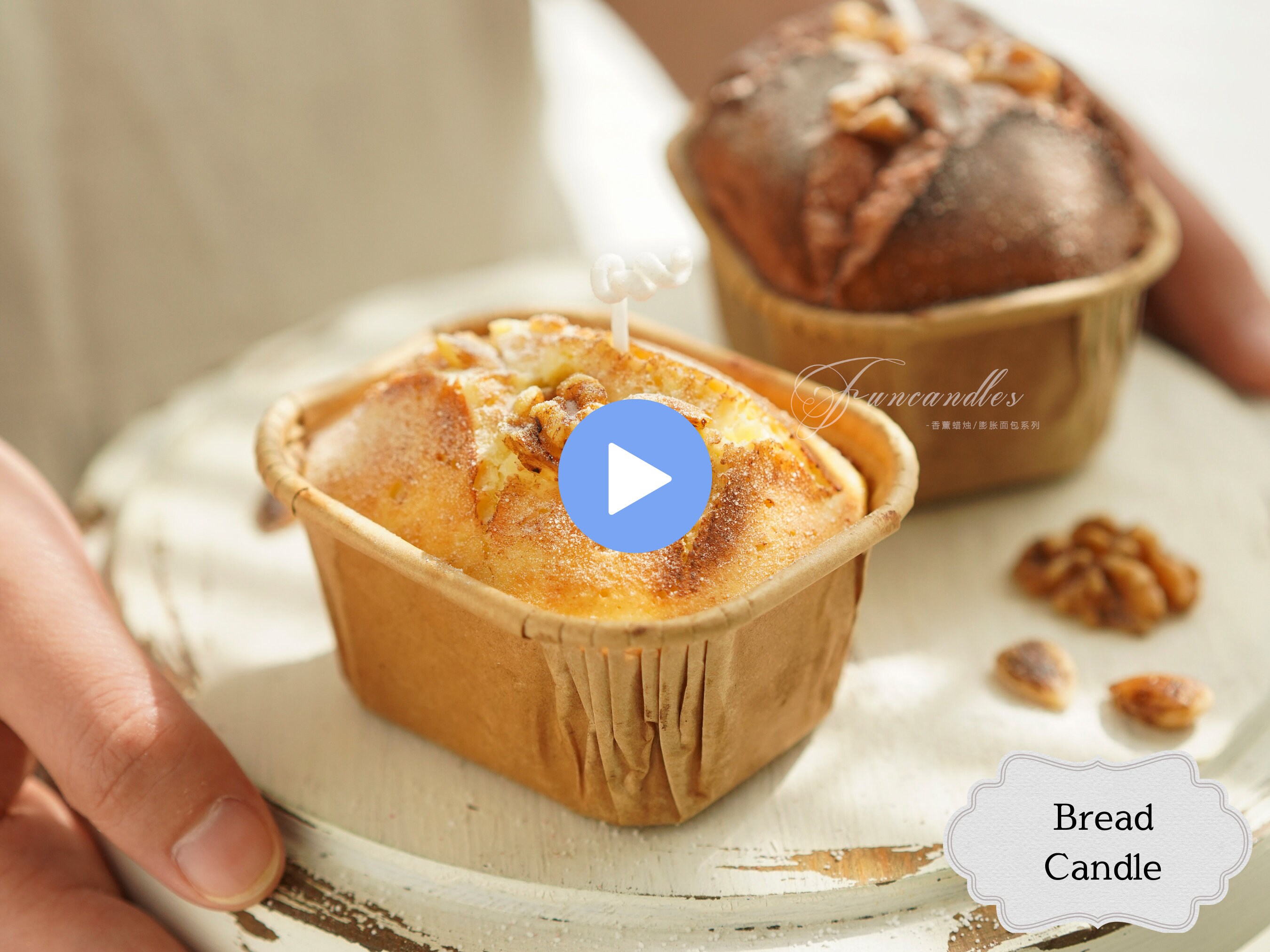 Vela para hornear BREAD receta de vela para cupcakes horneada, vela de ...