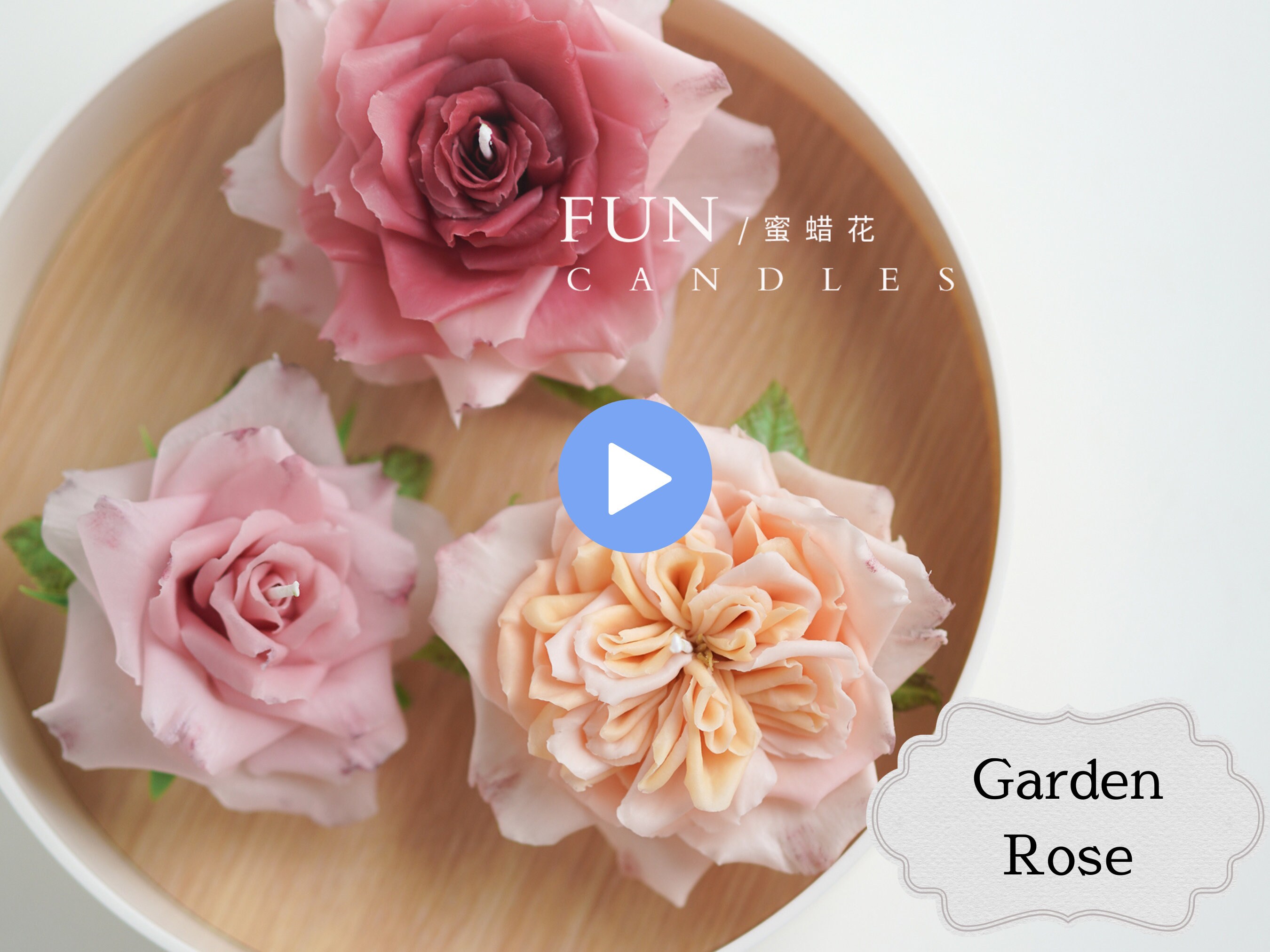 ROSE FLOWER Candle Making Course • Healthy Beeswax Flower Candle ...