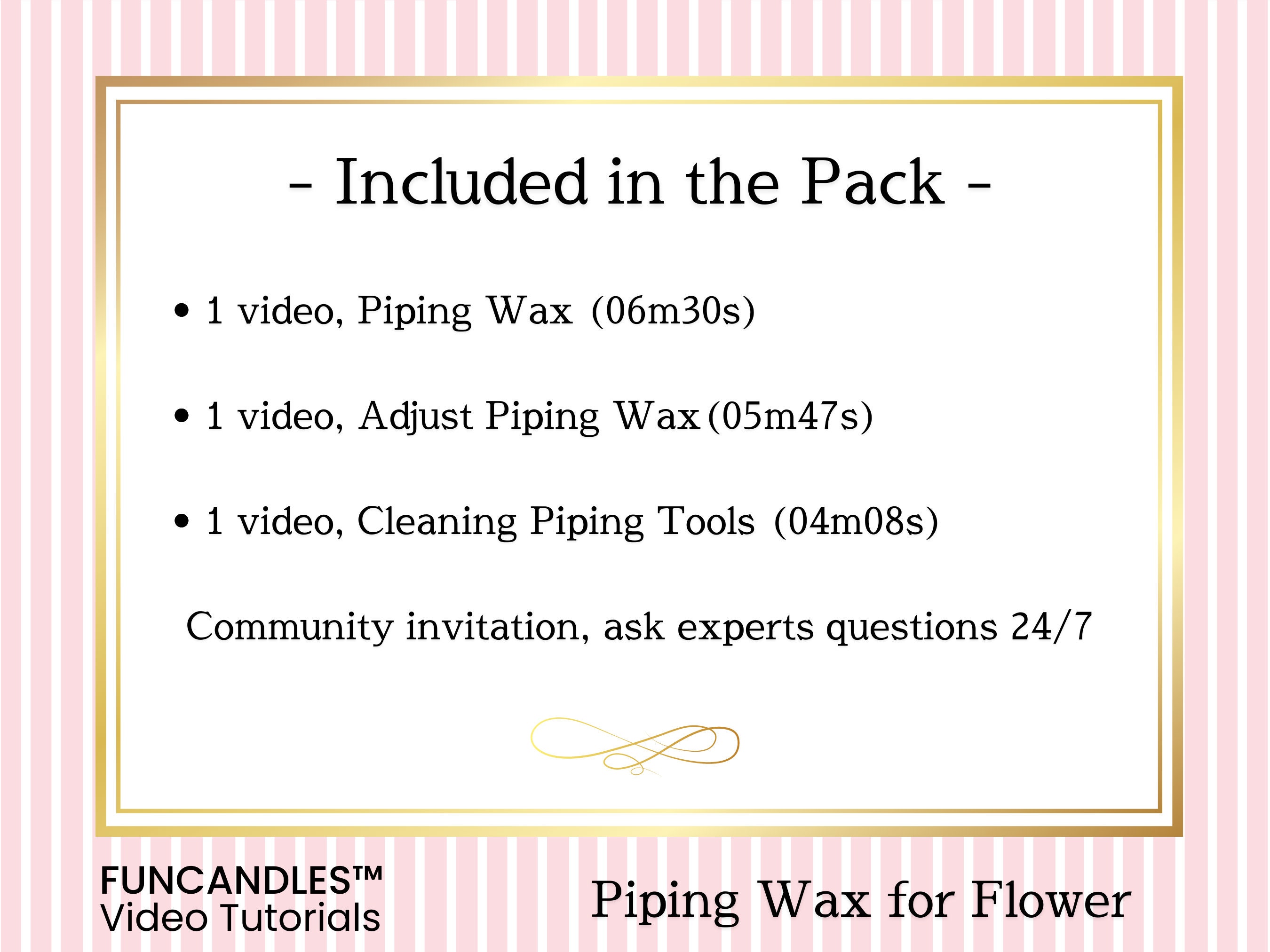 FLOWER PIPING WAX Candle Making Course • Super Smooth Wax for Piping ...