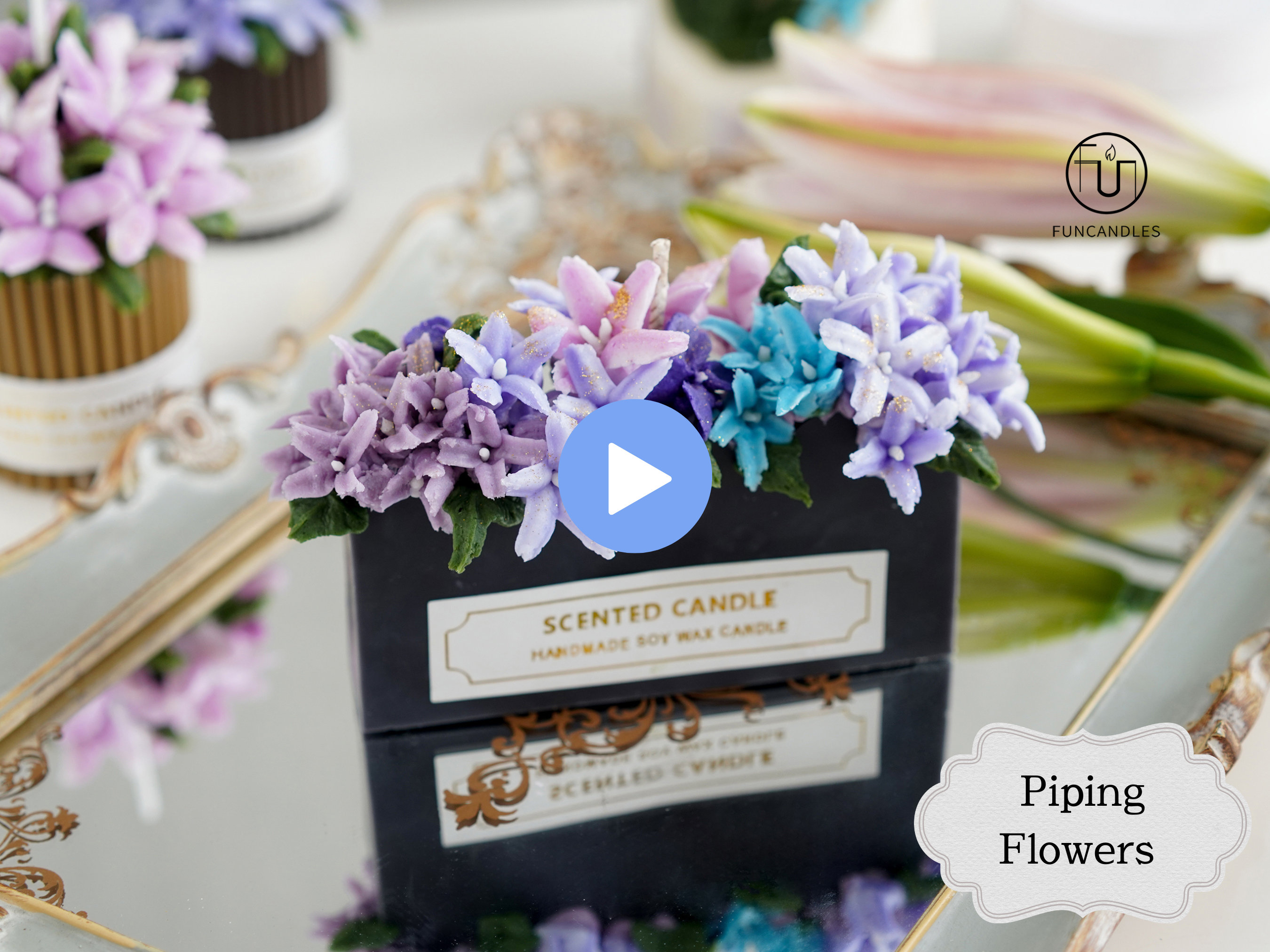 FLOWER PIPING WAX Candle Making Course • Super Smooth Wax for Piping ...