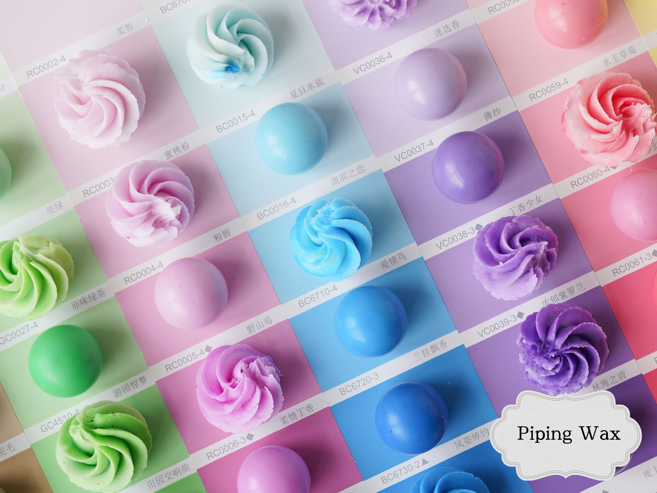 PIPING WAX Candle Making Course Cream Decor for Cake & Dessert Candles ...