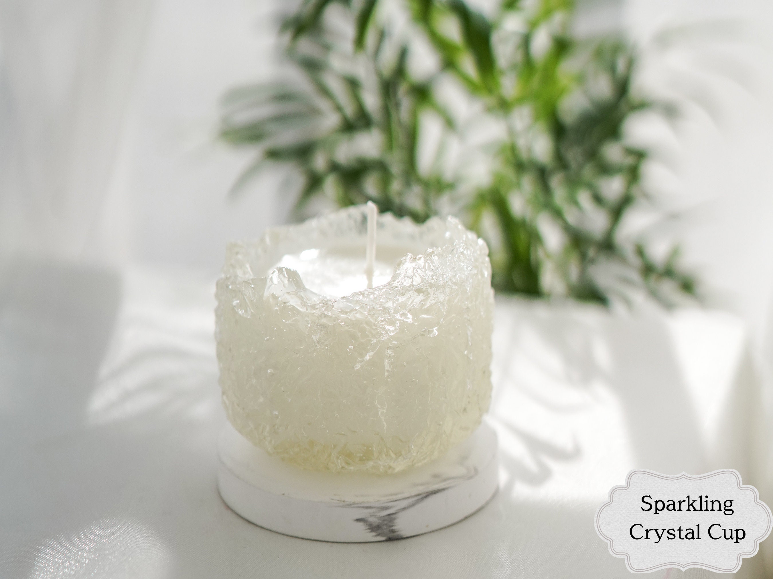 CRYSTAL CUP Candle Making Course Transparent Cup Candle Jar, Gel Wax ...