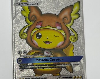 Pikachu Cosplay Card - Etsy