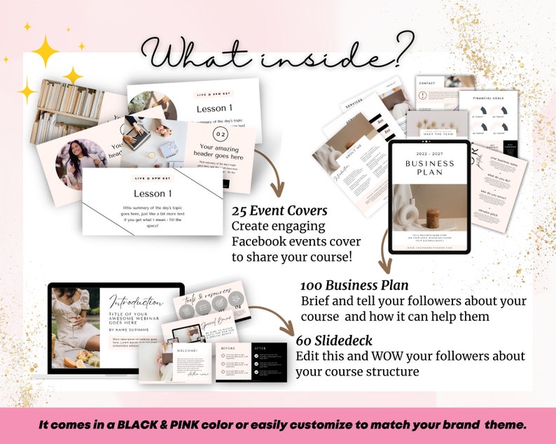 Course Creator Canva Template Bundle, Online Course Canva Templates ... Course Creator Canva Template Bundle, Online Course Canva Templates ...