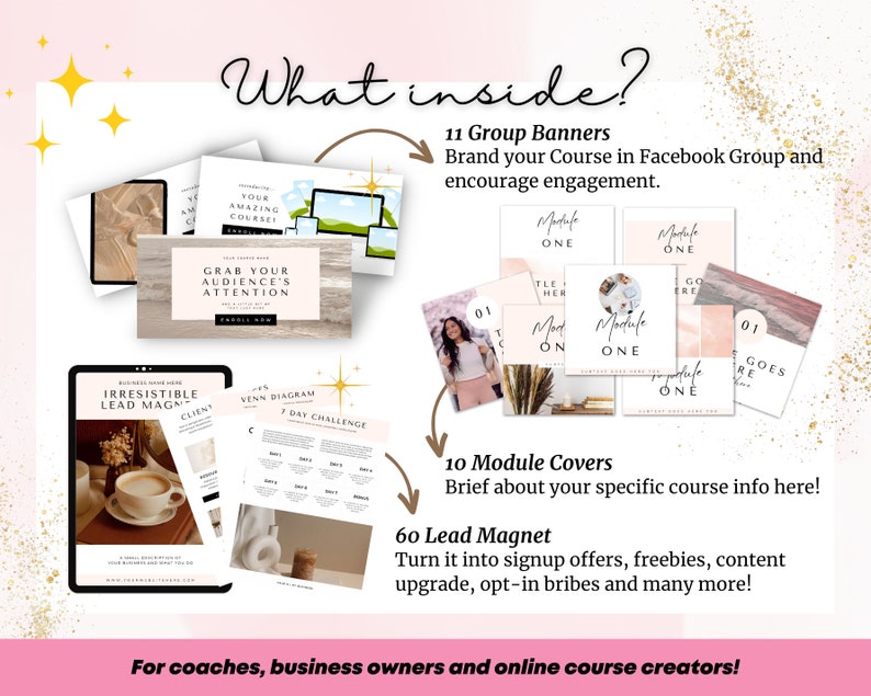 Course Creator Canva Template Bundle, Online Course Canva Templates ... Course Creator Canva Template Bundle, Online Course Canva Templates ...