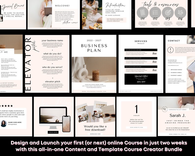 Course Creator Canva Template Bundle, Online Course Canva Templates ... Course Creator Canva Template Bundle, Online Course Canva Templates ...