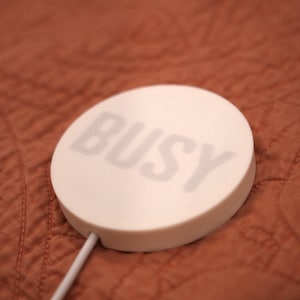 3" Busy Work Indicator on Call Light Sign - USB Powered With Switch - Etsy